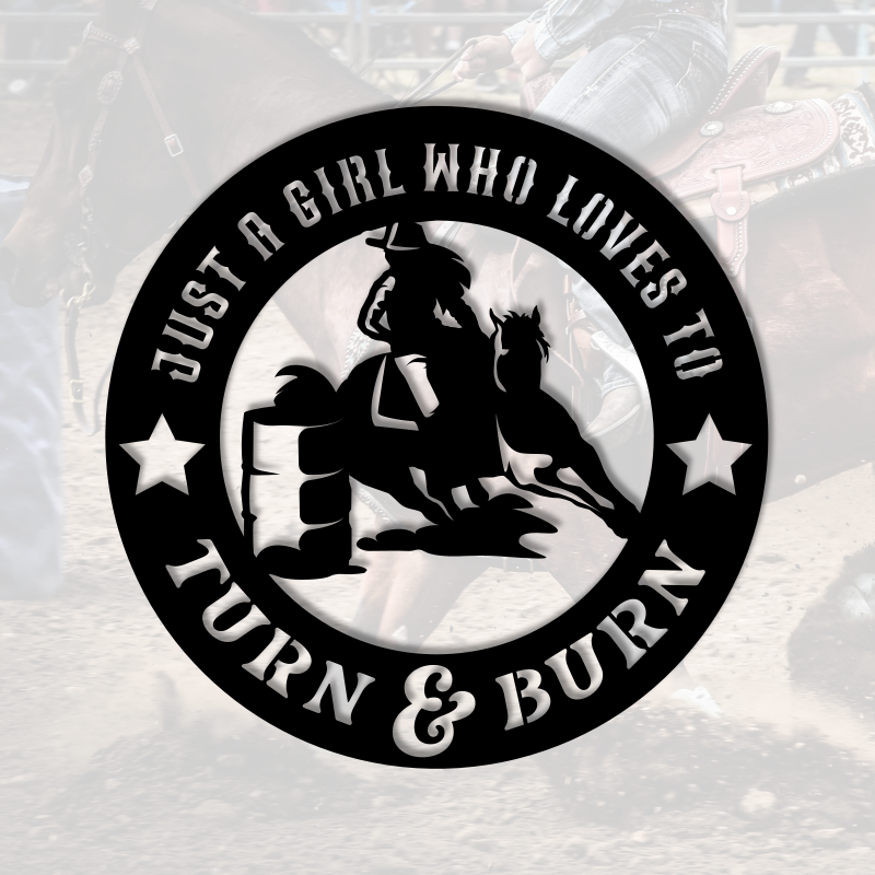 Barrel Racing Turn And Burn